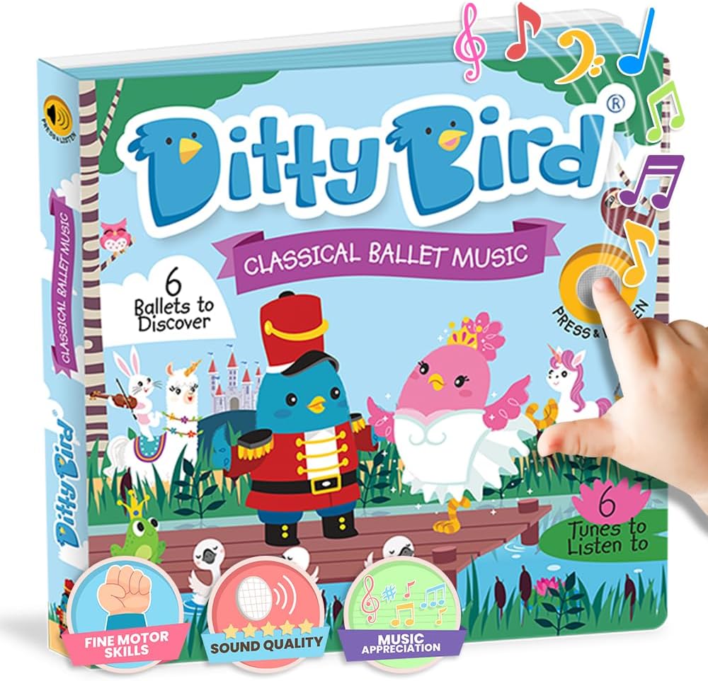 Ditty Bird Ballet Musical Book for Toddlers - Interactive Sound Book ...