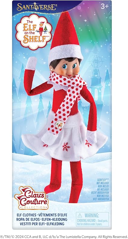 The Elf on the Shelf Claus Couture Collection Snowflake Skirt & Scarf ...
