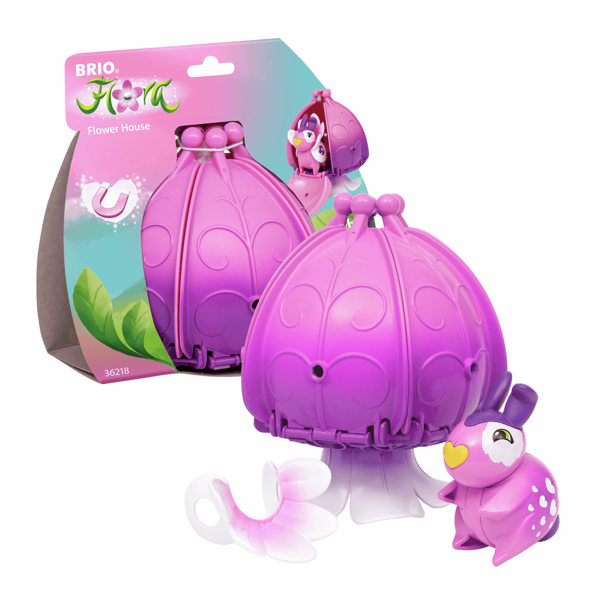 BRIO Flora Heather Flower House Playset - Interactive Toy for Kids ...
