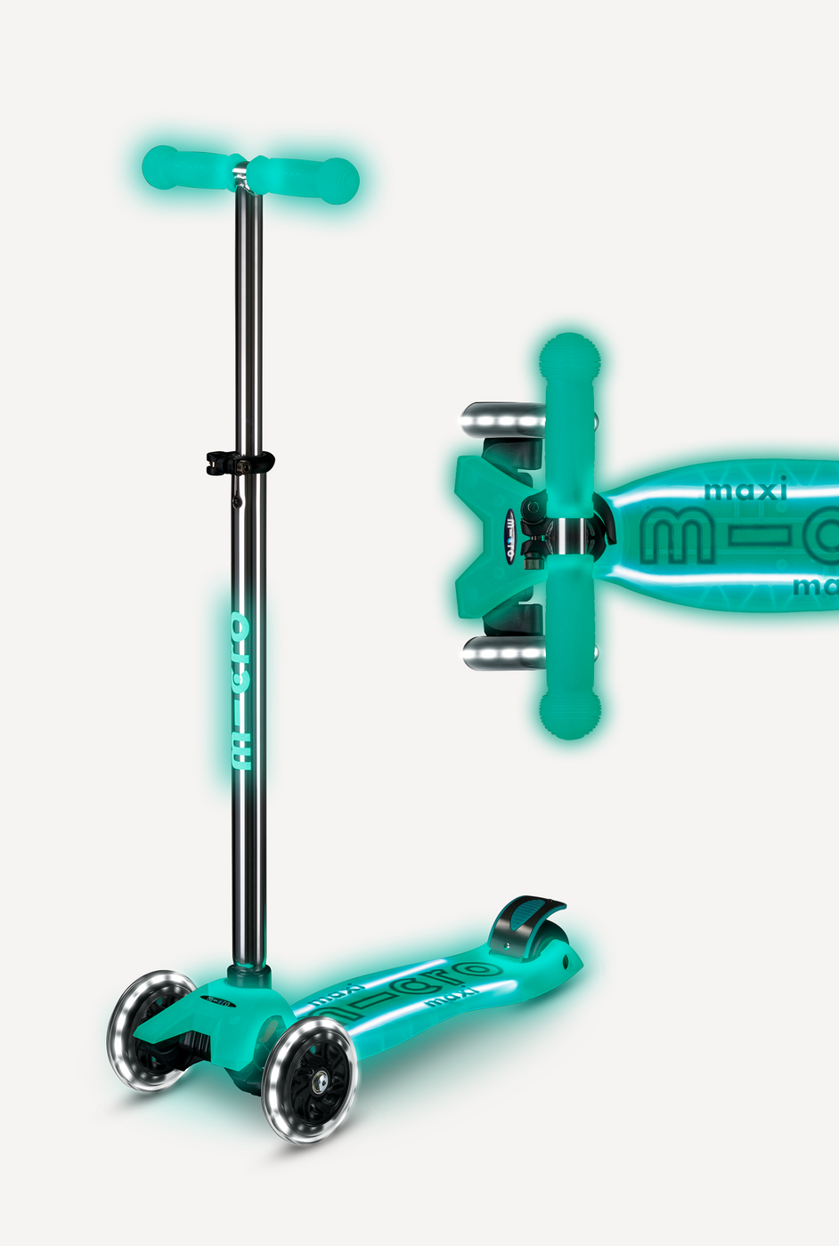 Micro Maxi Glow Plus LED Scooter: Dazzling Light-Up Deck, Motion-Activ ...