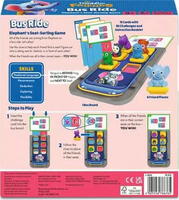 ThinkFun Friends Bus Ride - Preschool Logic & Sorting Puzzle Game ...