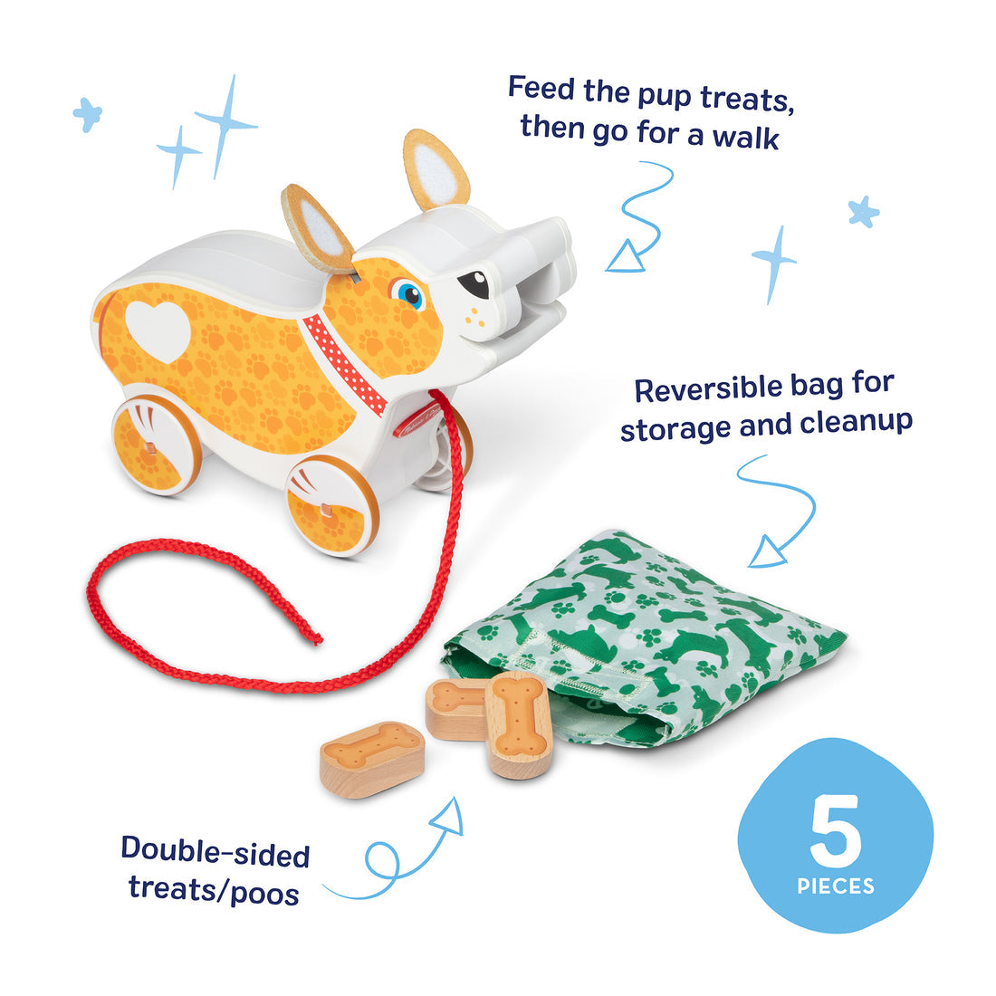 Feed, Walk & Poo Pup Play Set — Learning Express Houston