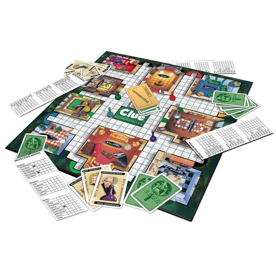 Clue Classic Edition Board Game | Mystery Whodunit by Winning Moves ...